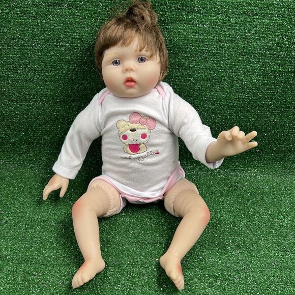 Toys | 2 Kaydora Lifelike Baby Doll Brown Hair Blue Eyes Reborn Style ...